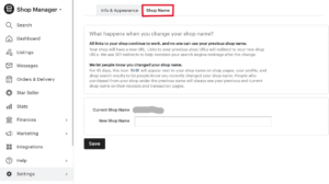How to Change Your Etsy Shop Name: A Step-by-Step Guide