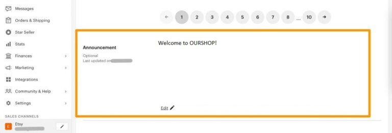 How to write an Effective Etsy Shop Announcement & Inspiring examples
