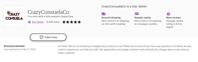 How to write an Effective Etsy Shop Announcement & Inspiring examples