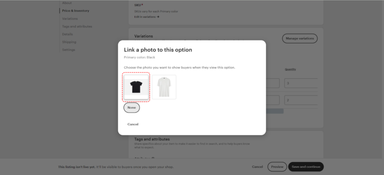 Adding Variations On Etsy: A 101 Guide With Screenshots