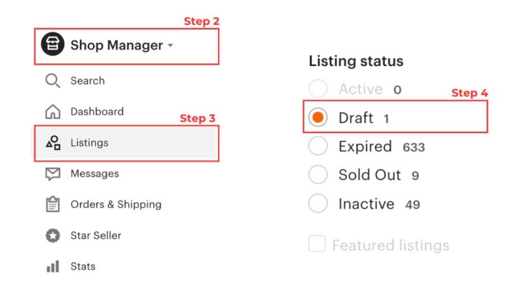 How To Find Drafts On Etsy: A Comprehensive Guide On 4 Steps